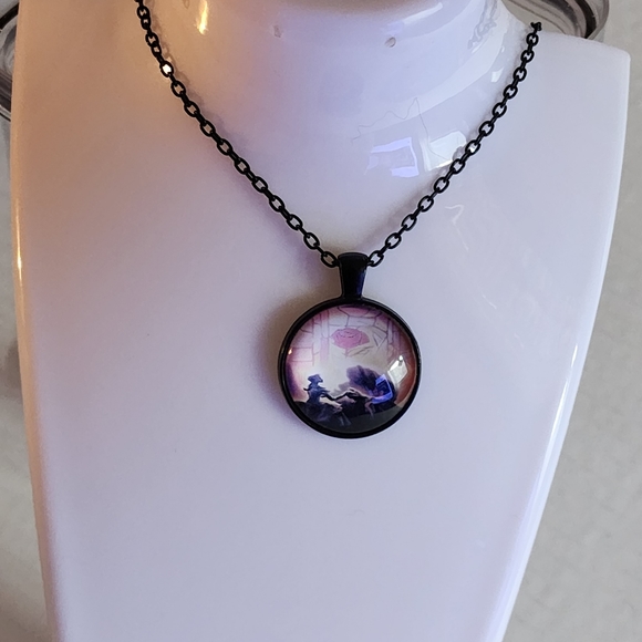 Disney | Jewelry | Nwt Disney Cabochon Beauty The Beast Necklace Option ...